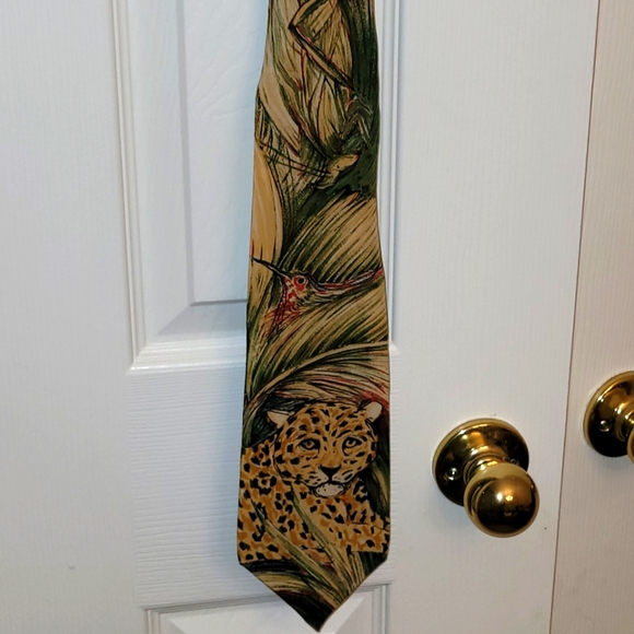 Wwf | Accessories | Vintage Wwf World Wildlife Fund Jaguar Silk Tie ...